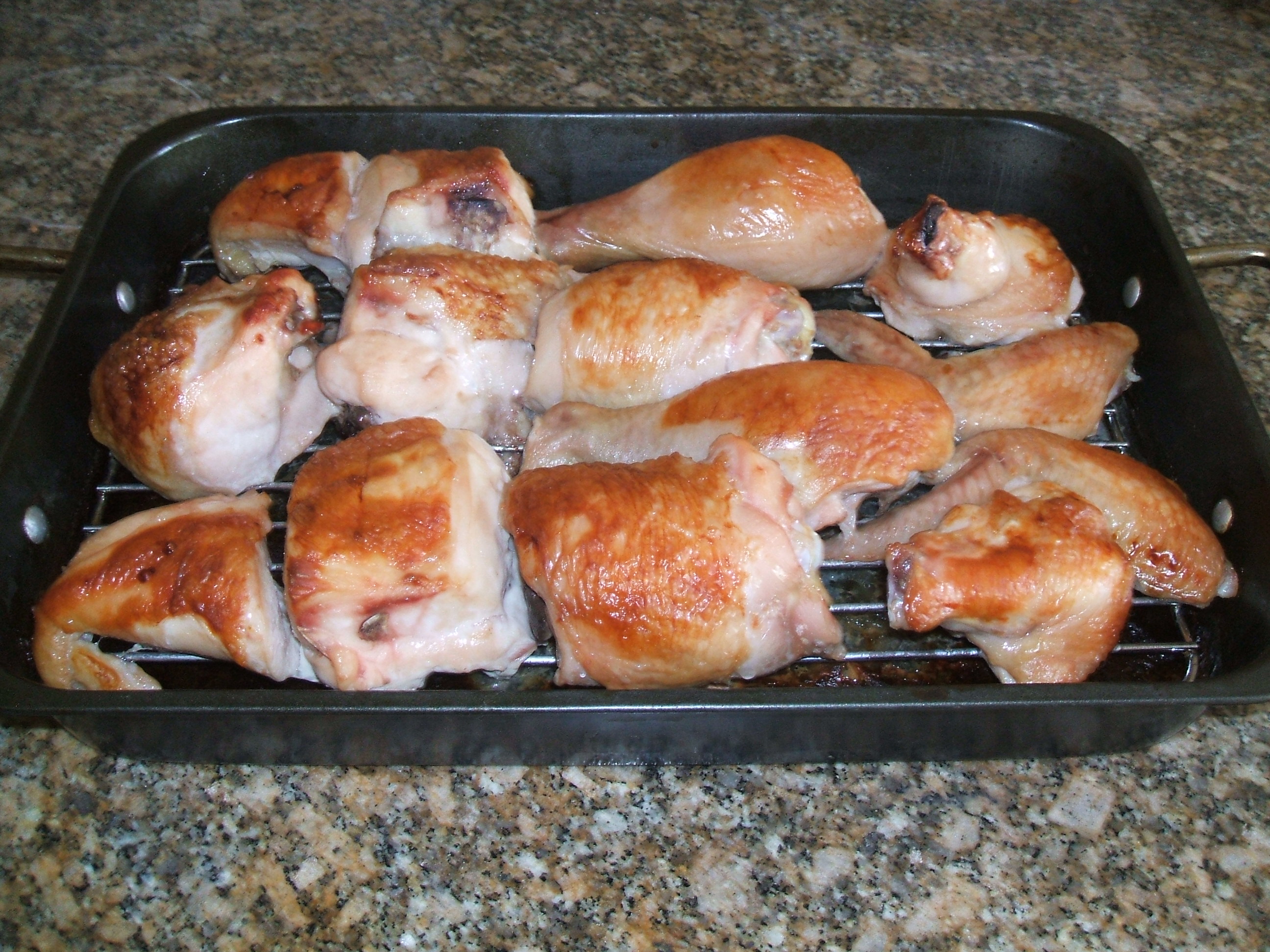 Receita de Frango Assado com Mel por Sérgio Manzi
