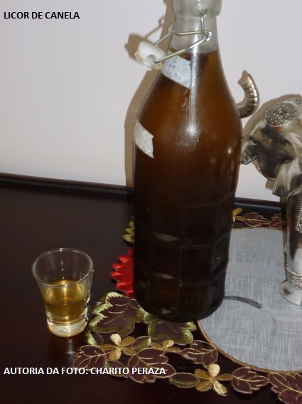 Receita de Licor de Canela por Charito Peraza